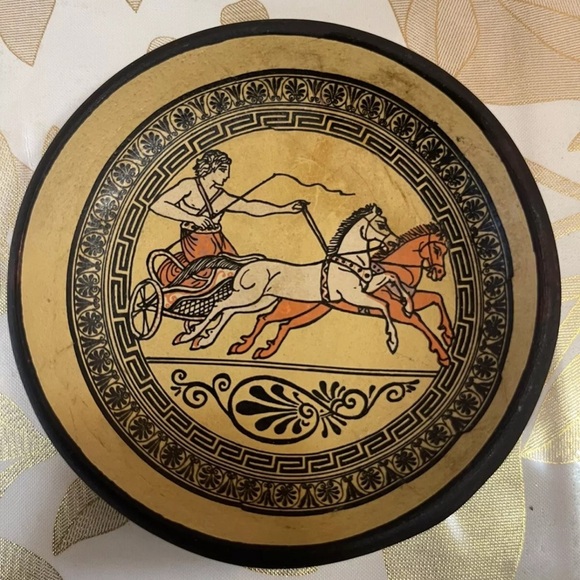 Wall Decor | Made In Greece Clay Terracotta Plate 4 Vintage Hand ...